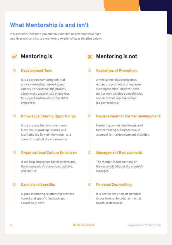 Handbook: How To Be a Great Mentor | Together Software